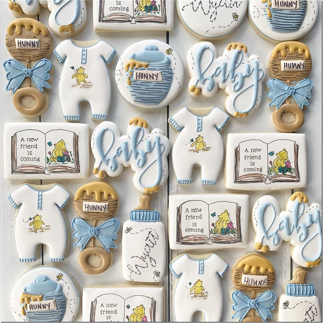 These Winnie The Pooh Baby Shower Cookies Are So Cute! - Between The ...