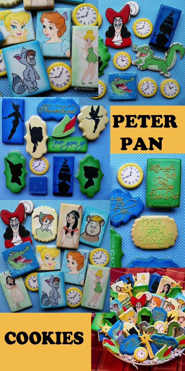 Awesome Hand Painted Peter Pan Cookies - Between The Pages Blog