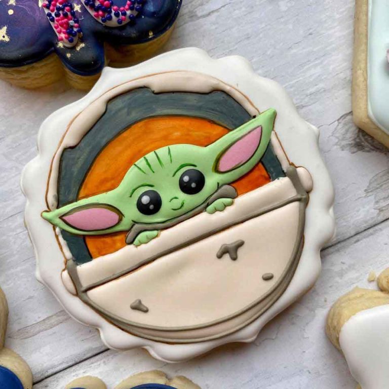 Baby Yoda 10th Birthday Cookies - Between The Pages Blog