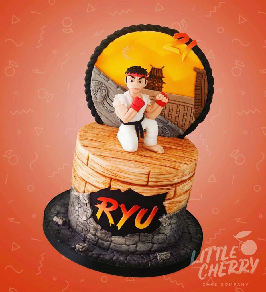 Awesome Street Fighter Cake - Between The Pages Blog