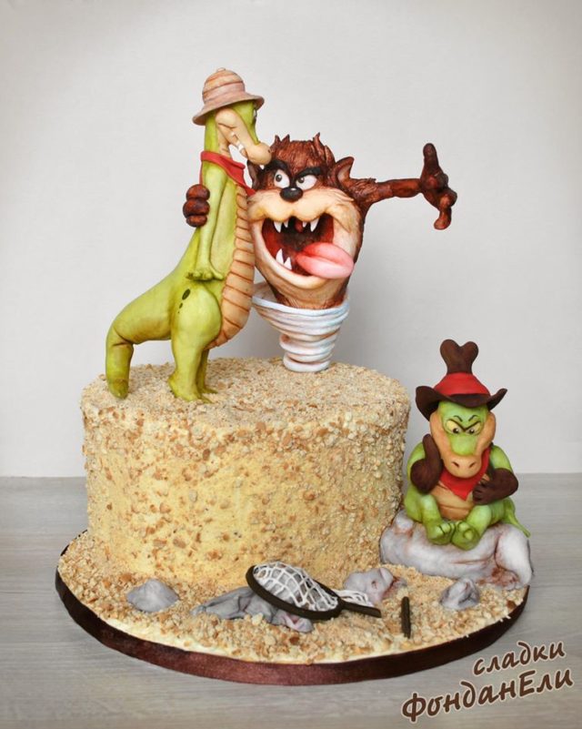 Marvelous Taz-Mania Cake - Between The Pages Blog