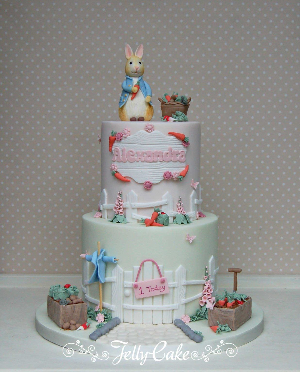 Marvelous Peter Rabbit 2 Tier Birthday Cake - Between The Pages Blog