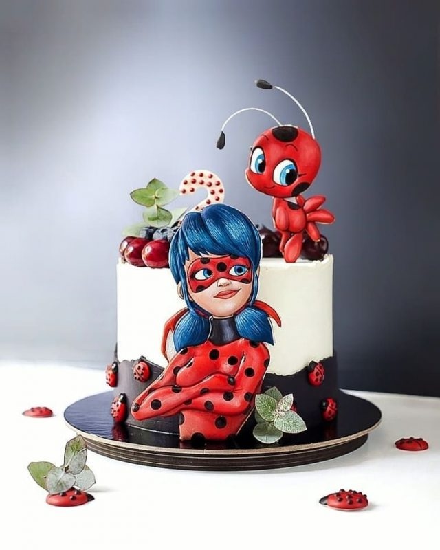 Fantastic Ladybug 2nd Birthday Cake - Between The Pages Blog