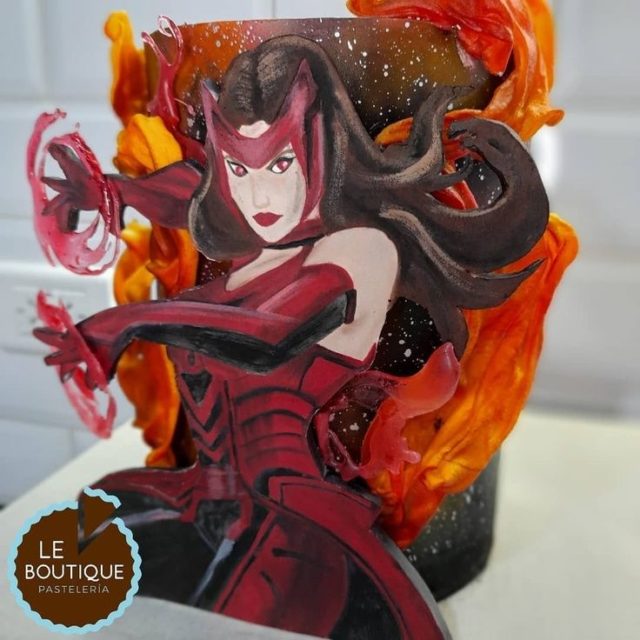 Scarlet Witch Cake - Between The Pages Blog