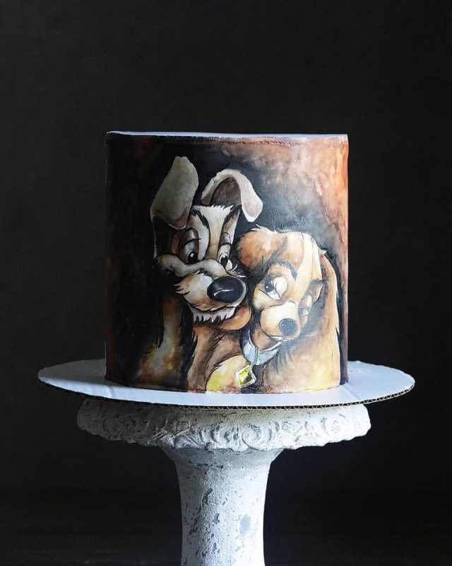 Brown Lady and the Tramp Cake - Between The Pages Blog