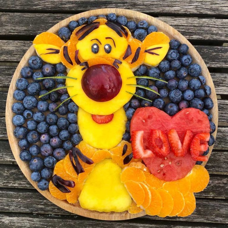 Fresh Fruit Tigger Valentine Pie - Between The Pages Blog