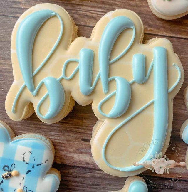 Classic Pooh Baby Shower Cookies - Between The Pages Blog
