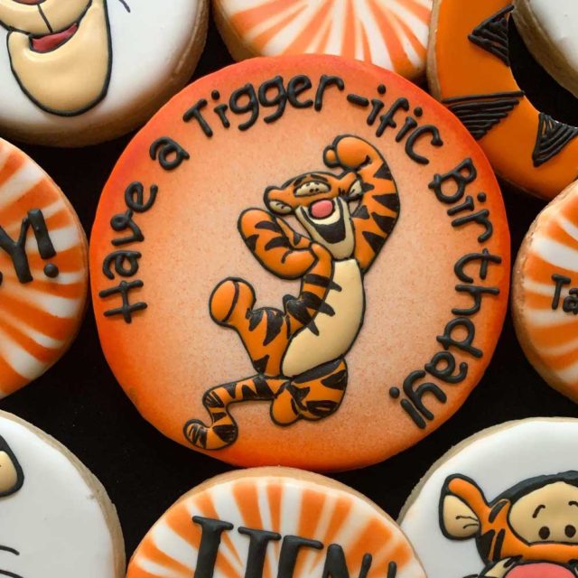 Tiggerific Orange Tigger Cookies - Between The Pages Blog