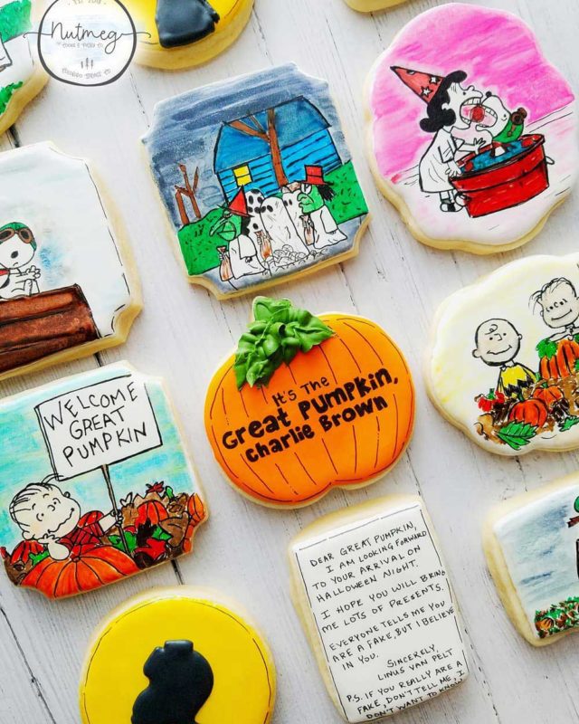 Charlie Brown Great Pumpkin Halloween Cookies - Between The Pages Blog