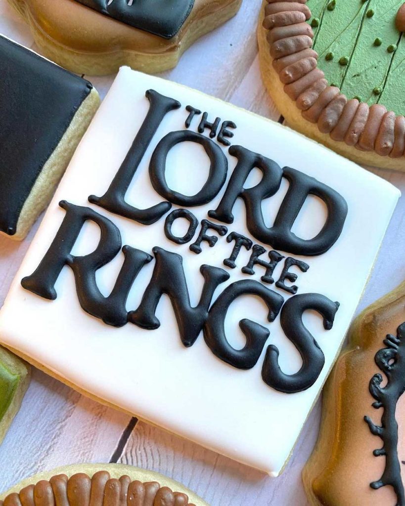Green & Brown LOTR Cookies - Between The Pages Blog