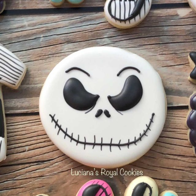 Colorful Nightmare Before Christmas Baby Shower Cookies - Between The ...