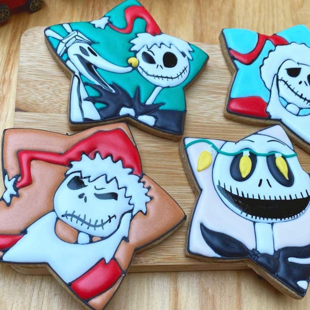Santa Nightmare Before Christmas Cookies - Between The Pages Blog