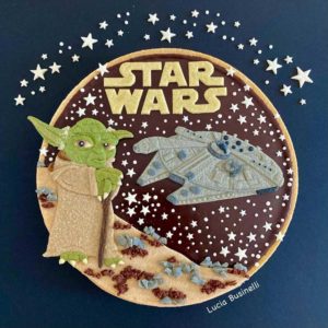 Yoda & Millennium Falcon Chocolate Pie - Between The Pages Blog
