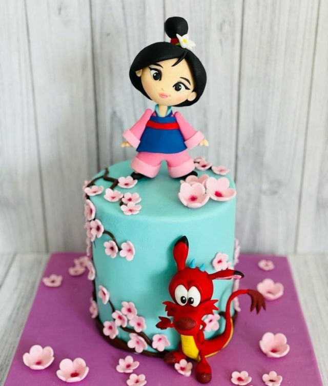 Baby Mulan & Baby Mushu Cake - Between The Pages Blog