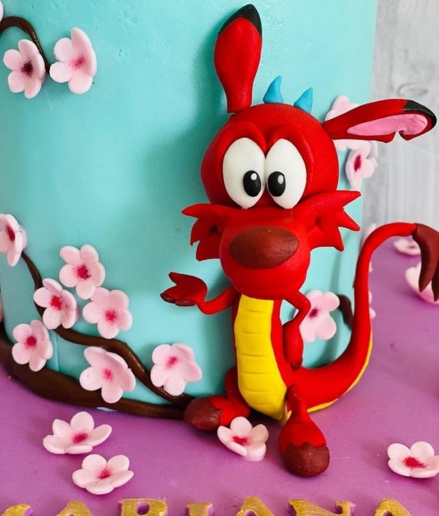 Baby Mulan & Baby Mushu Cake - Between The Pages Blog