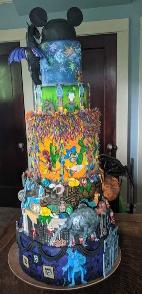 Seven Tier Disneyland Cake - Between The Pages Blog