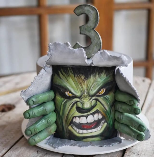 Geekiest Hulk Cakes - Between The Pages Blog